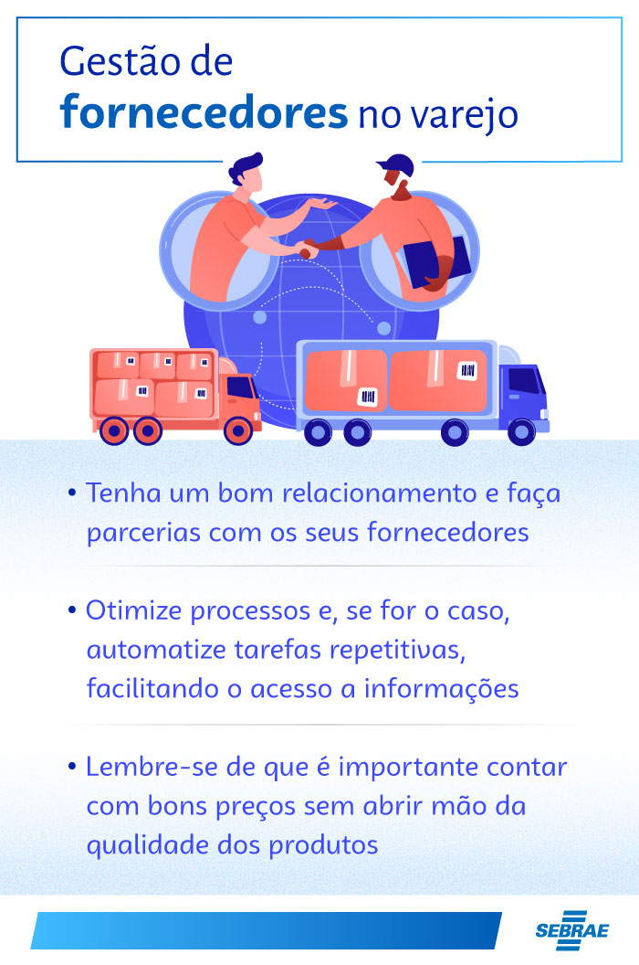 8 dicas para melhorar a gestão de fornecedores no varejo - Sebrae